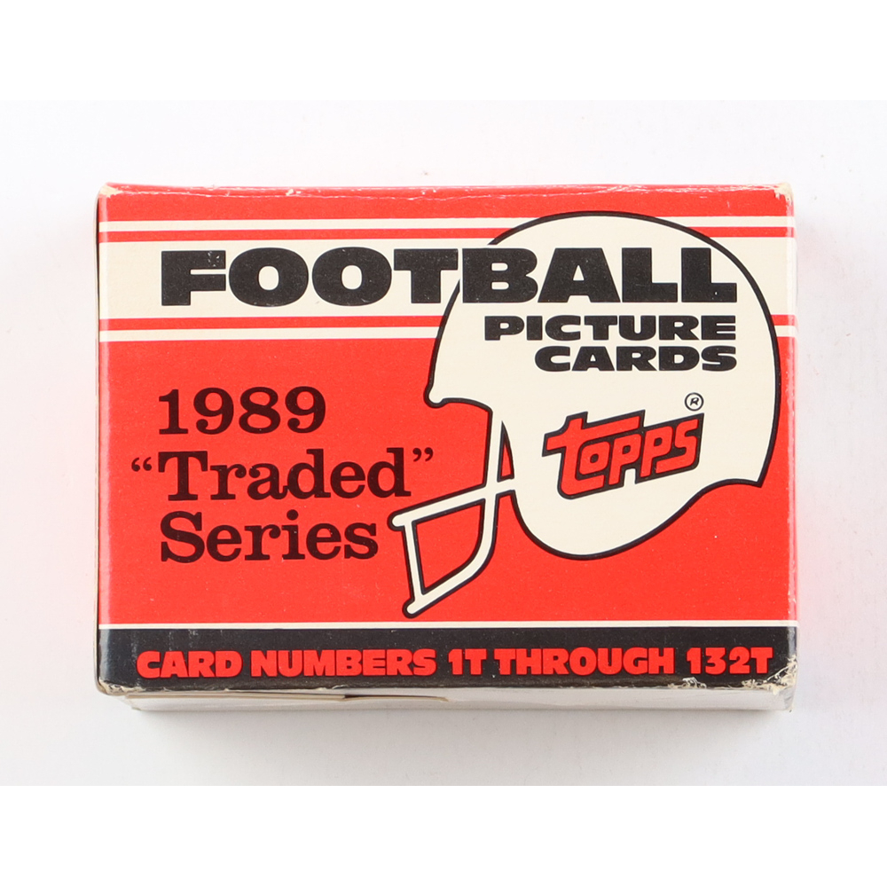 1989 Topps Football "Traded" Series Box Complete Set With (132) Cards ...