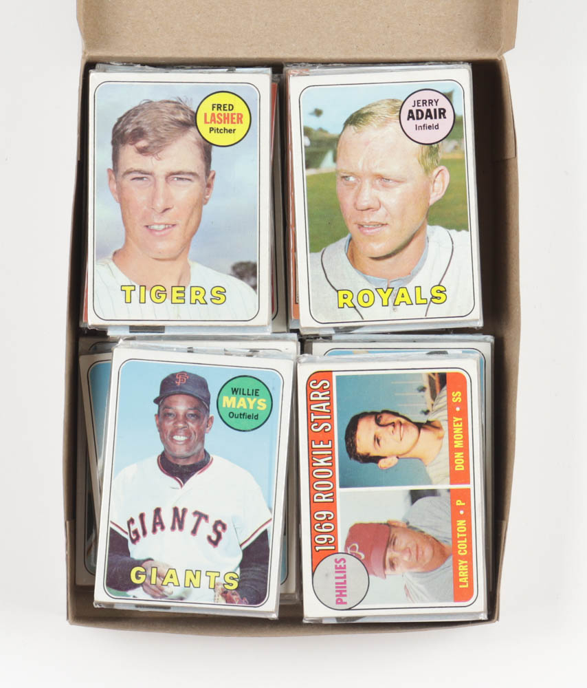 1969 Topps Baseball Cello Fun Pack Vending Box with (20) Packs ...