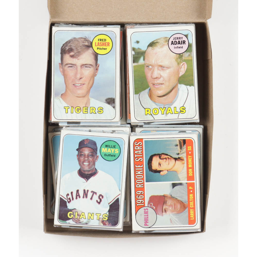 1969 Topps Baseball Cello Fun Pack Vending Box with (20) Packs ...