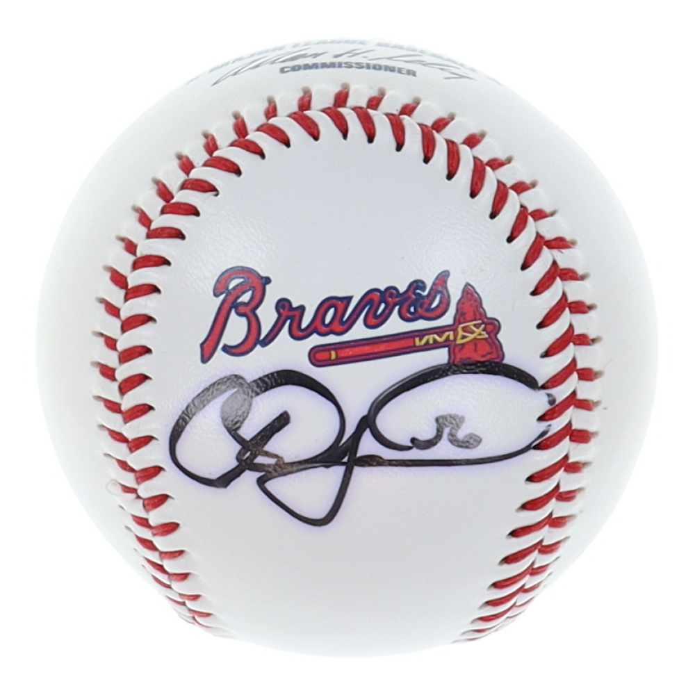 Chuck James Signed Braves Logo Baseball (Beckett) | Pristine Auction