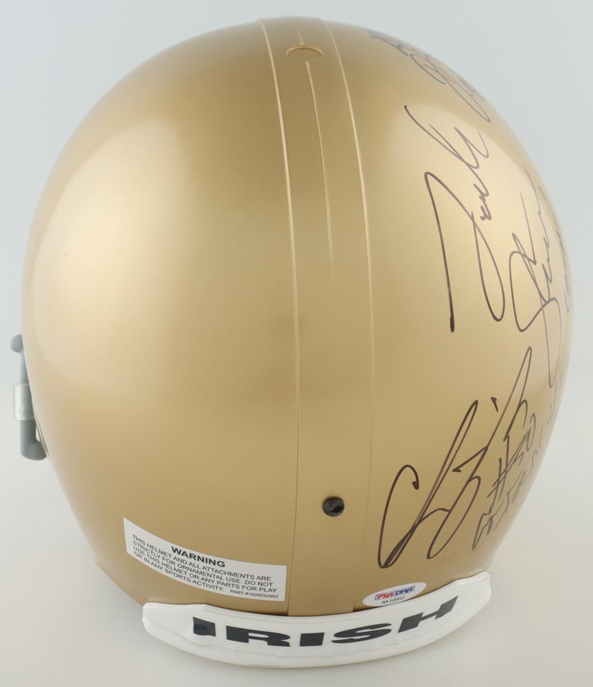 1988 Notre Dame Fighting Irish Full-Size Helmet Signed by (6) with Lou ...