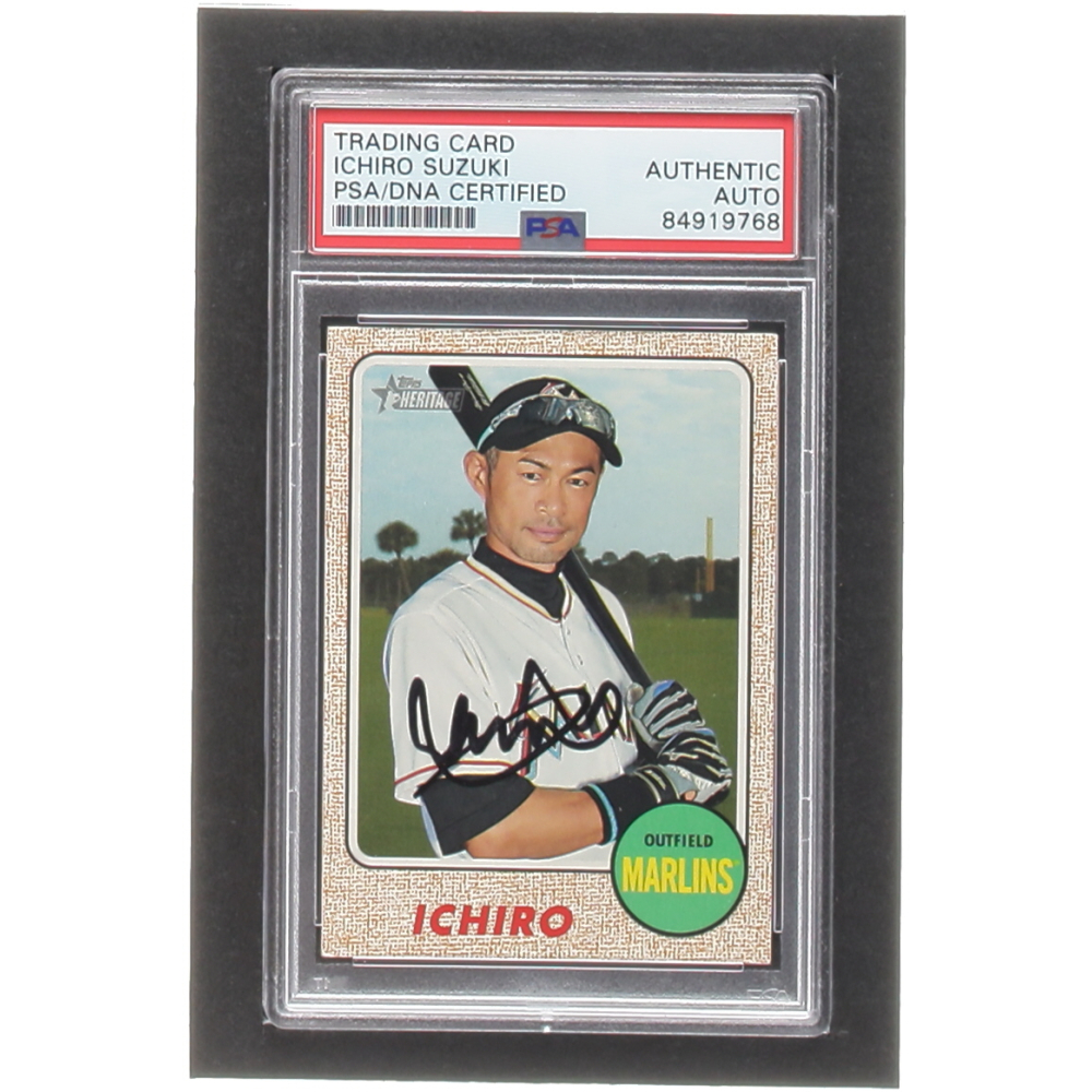 Ichiro Suzuki Signed 2017 Topps Heritage #298 (PSA) | Pristine Auction