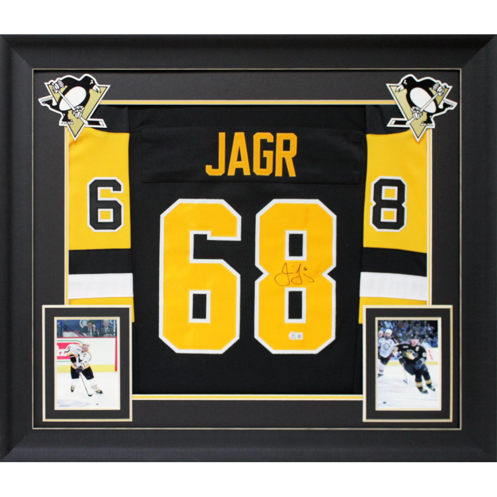Jaromir Jagr Signed Custom Framed Jersey Display (Beckett) | Pristine ...