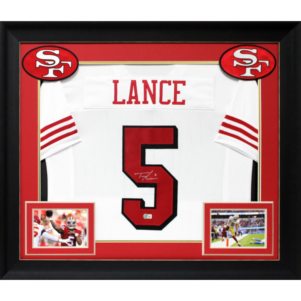Trey Lance Signed Custom Framed Jersey Display (Beckett) | Pristine Auction