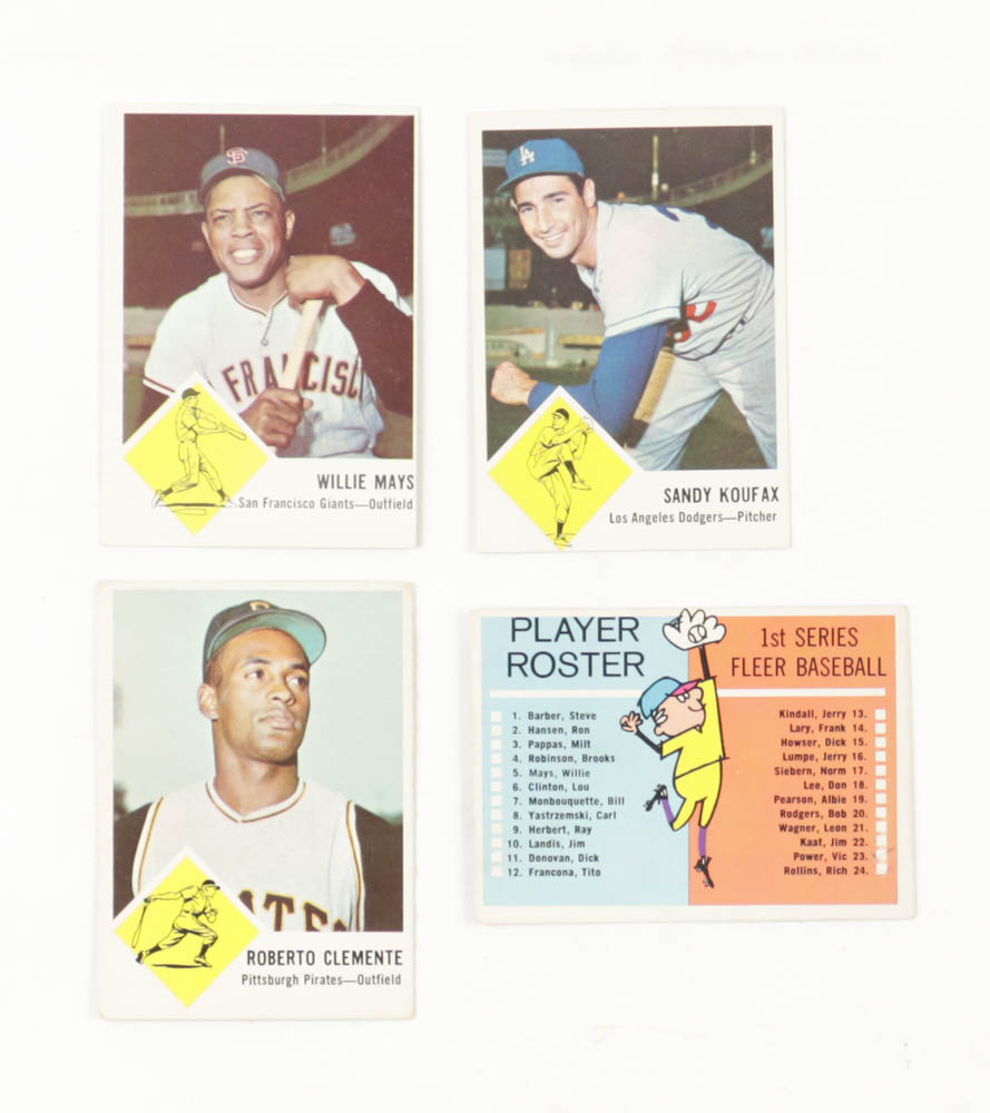 1963 Fleer Baseball Complete Set of (67) Cards with Checklist #NNO SP ...