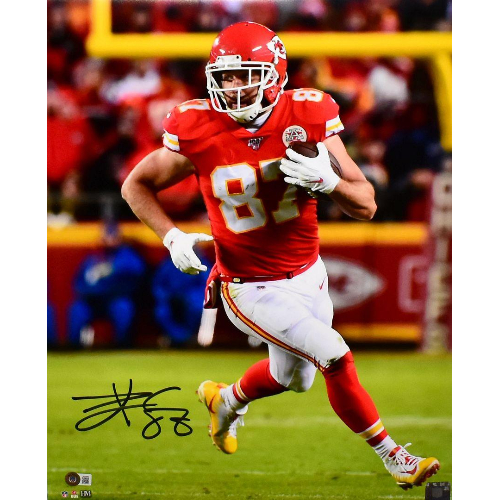 Travis Kelce Signed Chiefs 16x20 Photo (Beckett) | Pristine Auction