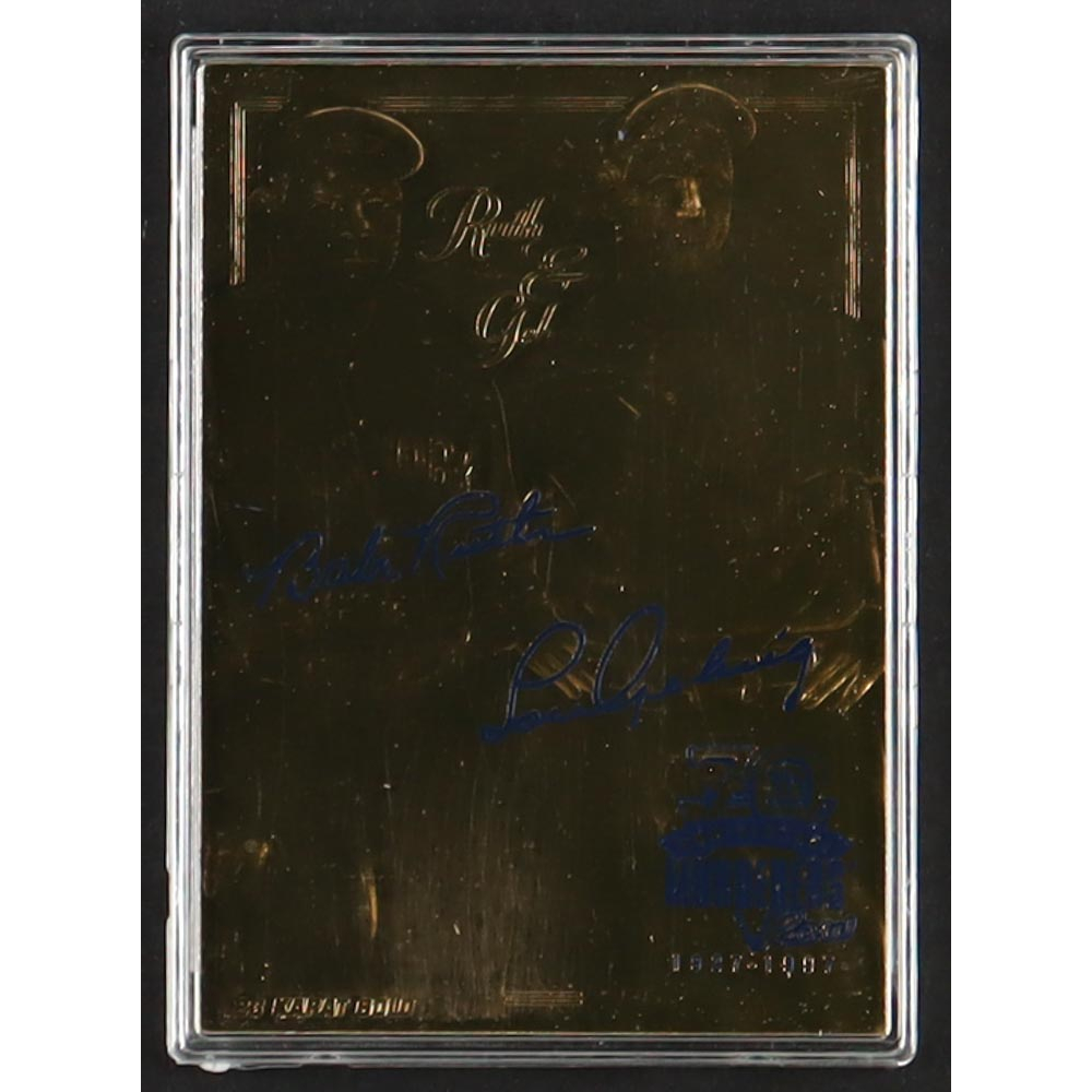 Babe Ruth & Lou Gehrig 1997 CMG Worldwide Murderers Row 70th ...