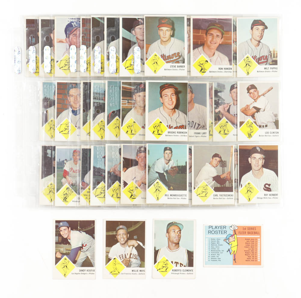 1963 Fleer Baseball Complete Set of (67) Cards with Checklist #NNO SP ...