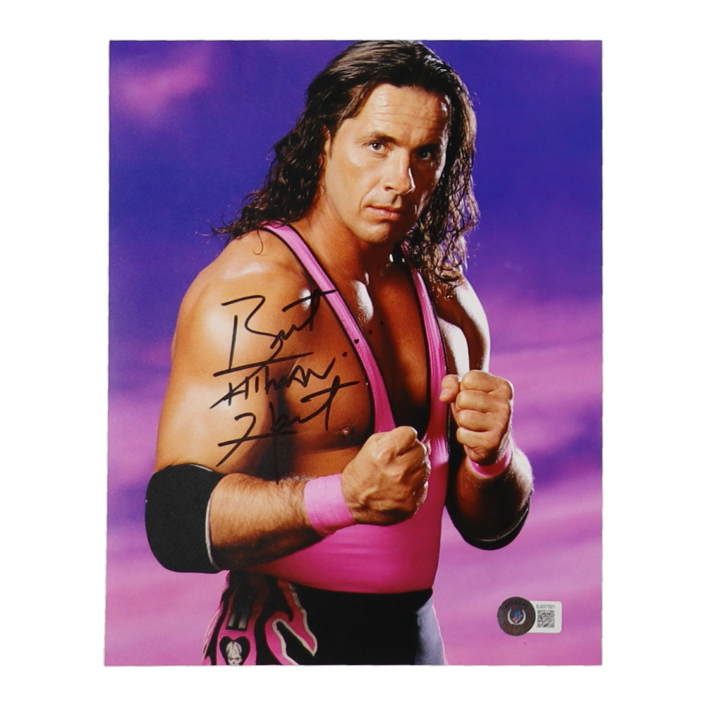 Bret "Hitman" Hart Signed WWF 8x10 Photo (Beckett) | Pristine Auction