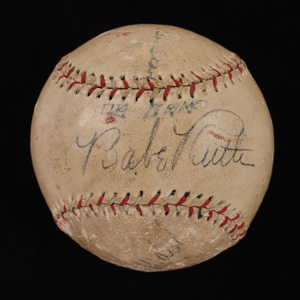 Babe Ruth, Will Rogers & Christy Walsh Signed Baseball (Beckett ...