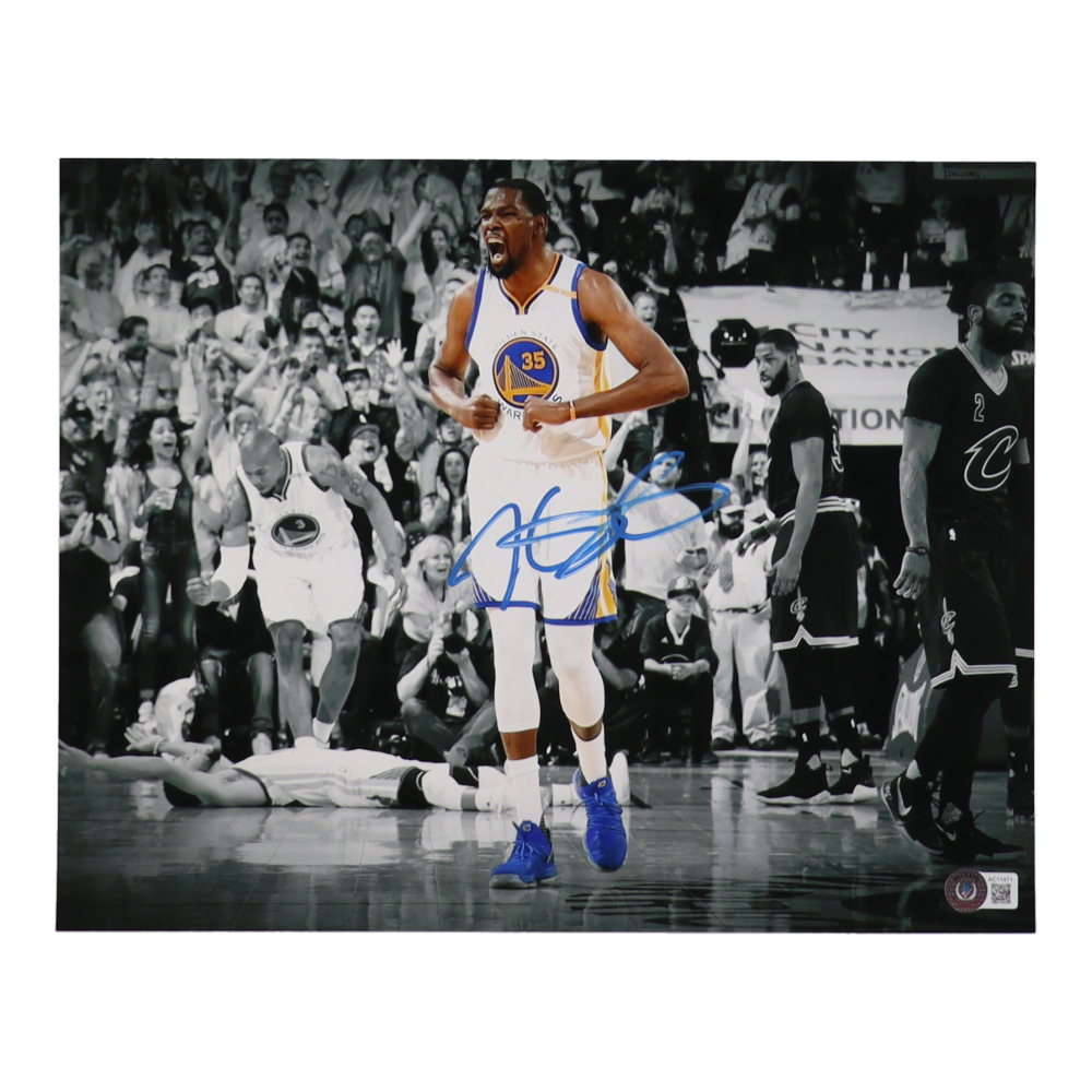 Kevin Durant Signed Warriors 11x14 Photo (Beckett) | Pristine Auction