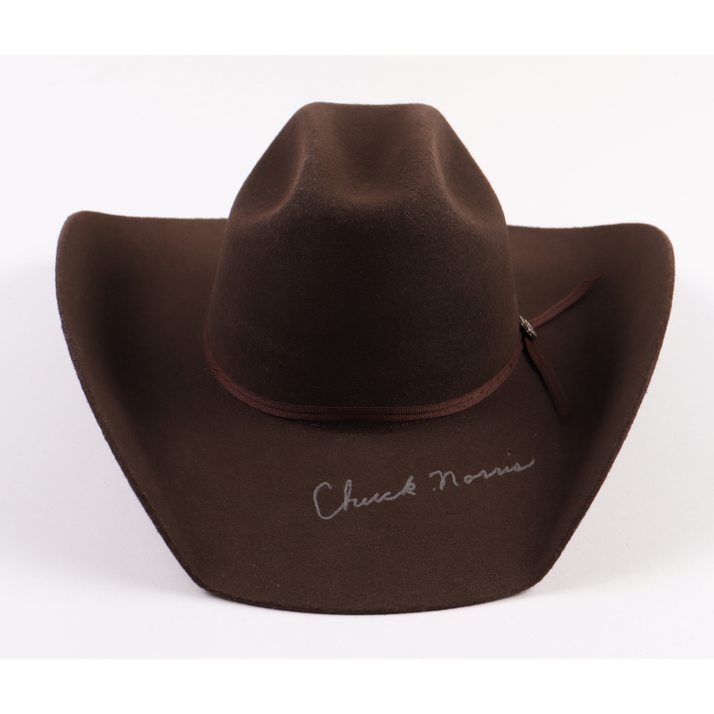 Chuck Norris Signed Cowboy Hat (Beckett) | Pristine Auction