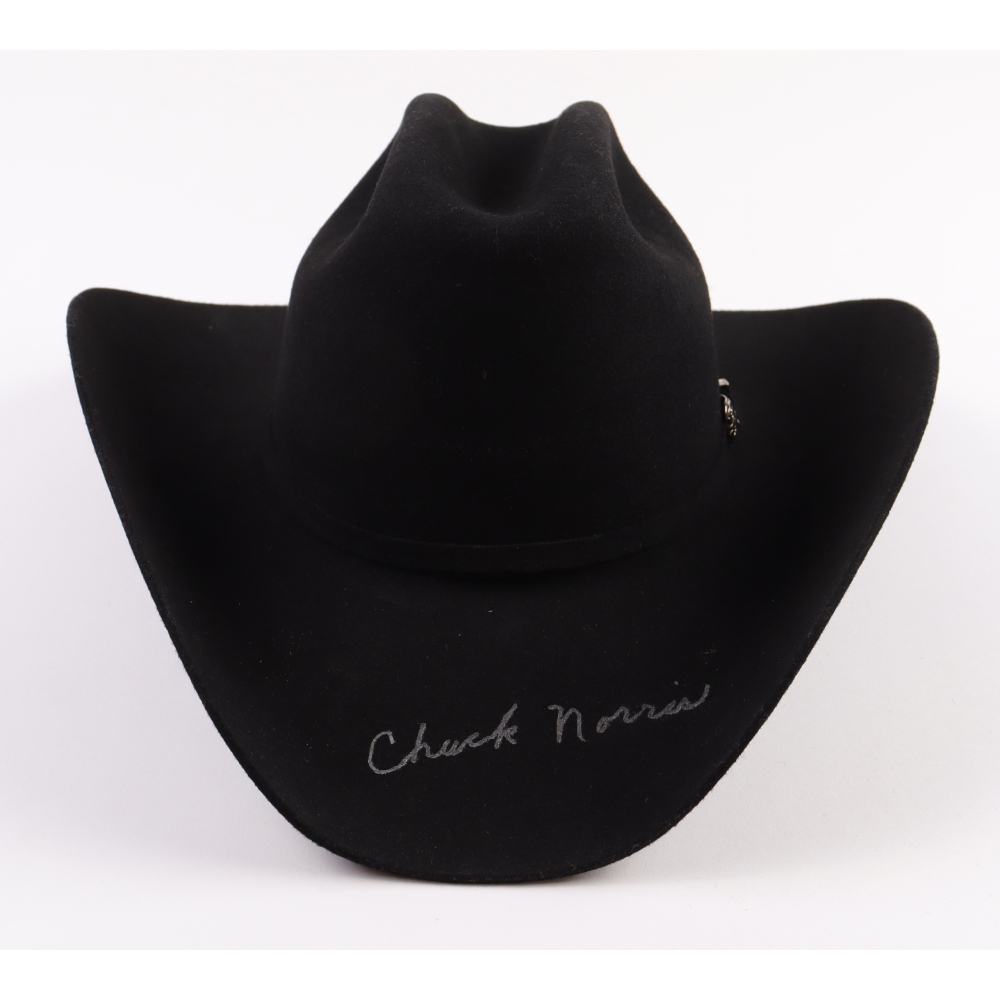 Chuck Norris Signed Cowboy Hat (Beckett) | Pristine Auction