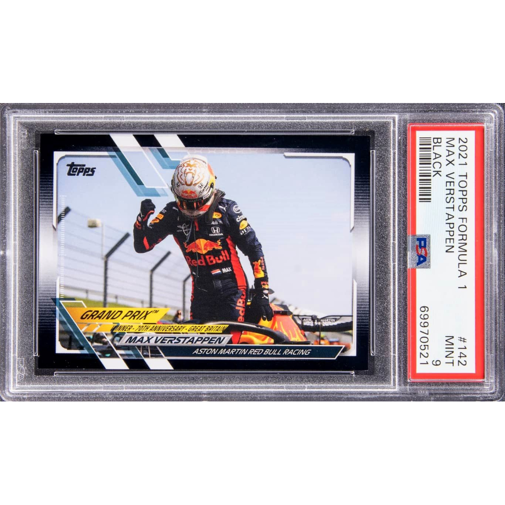 Max Verstappen 2021 Topps Formula 1 Black Foil #142 Grand Prix Winner ...