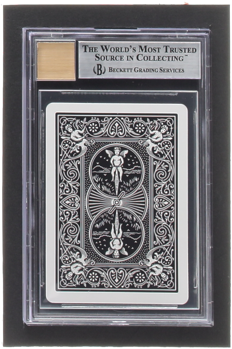 Abner M. Aust Signed Ace of Diamonds Playing Card Inscribed "Last WW2 ...