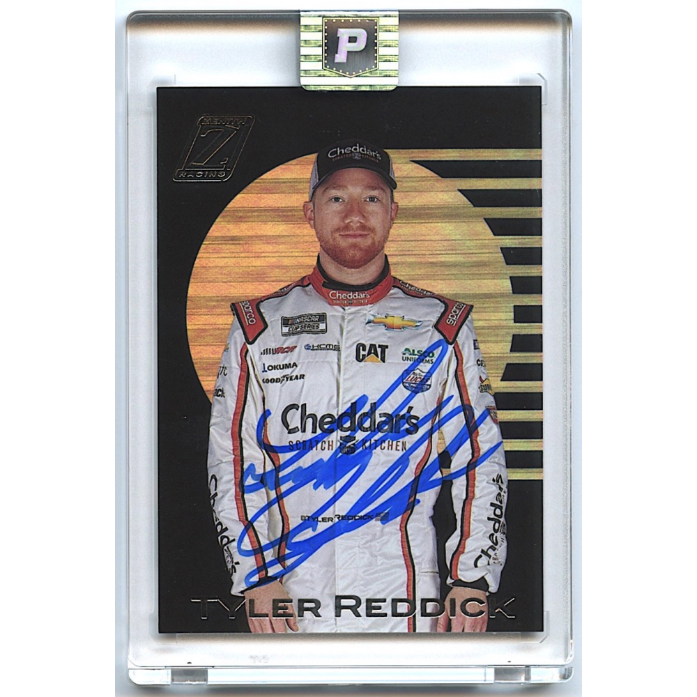 Tyler Reddick Signed 2021 Panini Chronicles Zenith #8 (PA Encapsulated ...