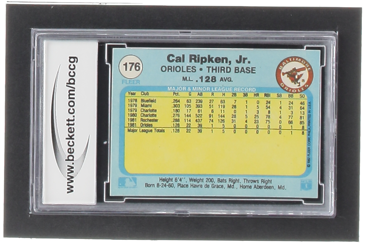 Cal Ripken 1982 Fleer #176 RC (BCCG 9) | Pristine Auction
