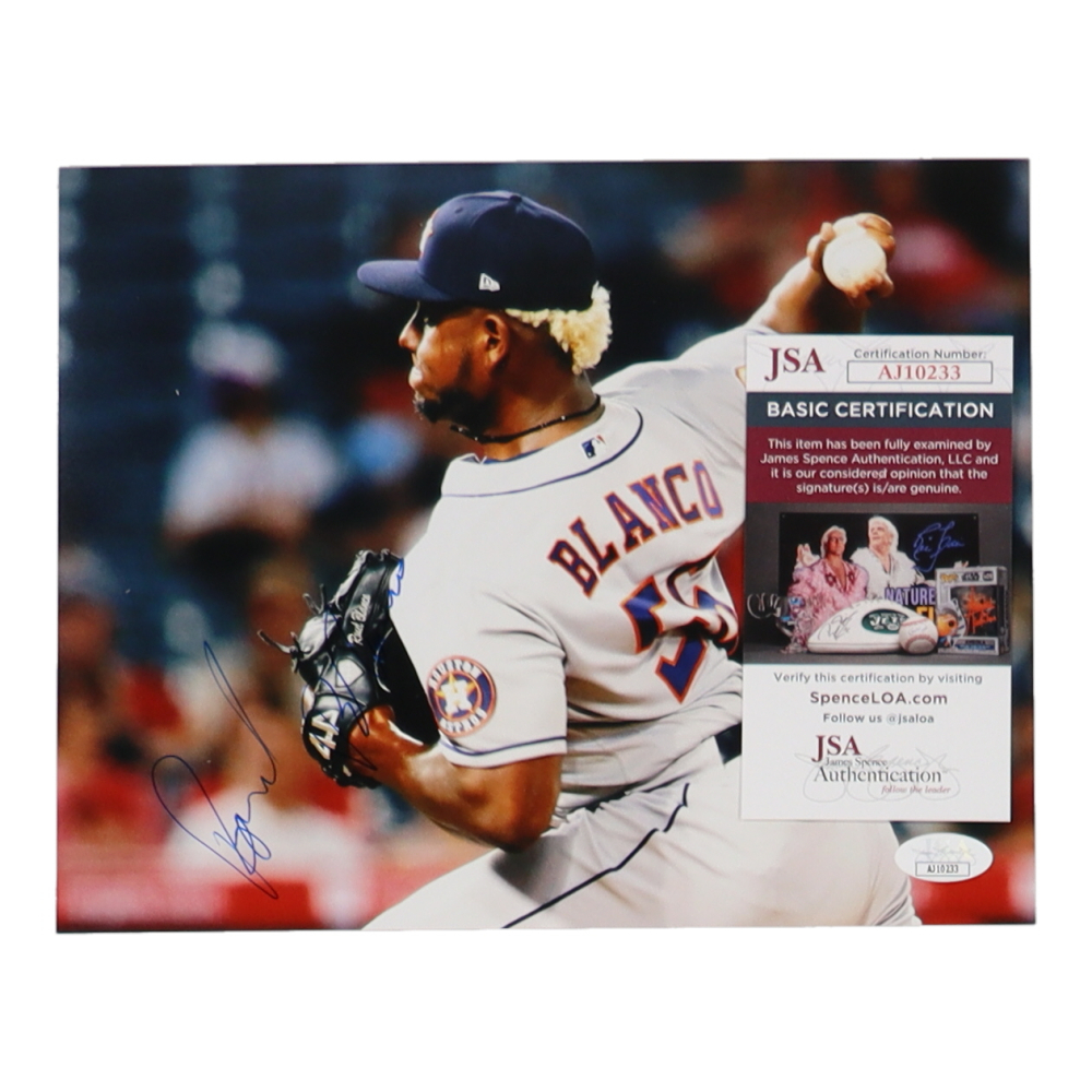 Ronel Blanco Signed Astros 8x10 Photo (JSA) | Pristine Auction