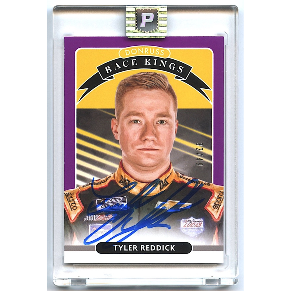 Tyler Reddick Signed 2021 Donruss #25 Race Kings Purple #32/49 (PA ...