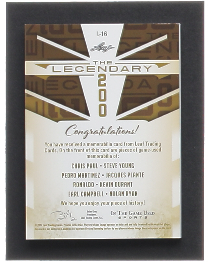 2022 Leaf ITG Used Sports The Legendary 200 Red Crystal #L16 #12/45 ...