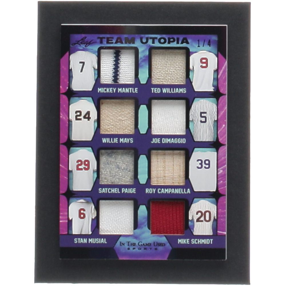 2022 Leaf ITG Used Sports Team Utopia Silver Sparkle #TU24 #6/9 Mike Trout / Freddie Freeman ...