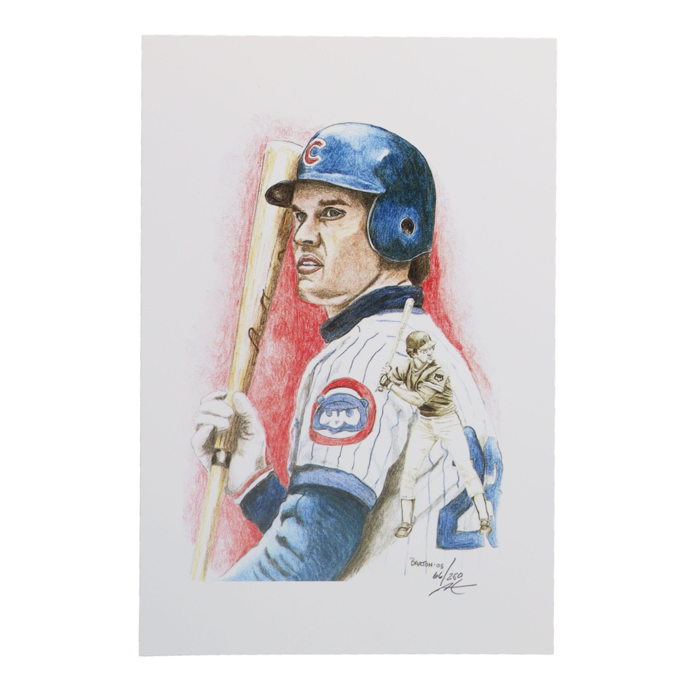 Ryne Sandberg Cubs Signed LE 12x18 Lithograph By Brian Barton (PA ...