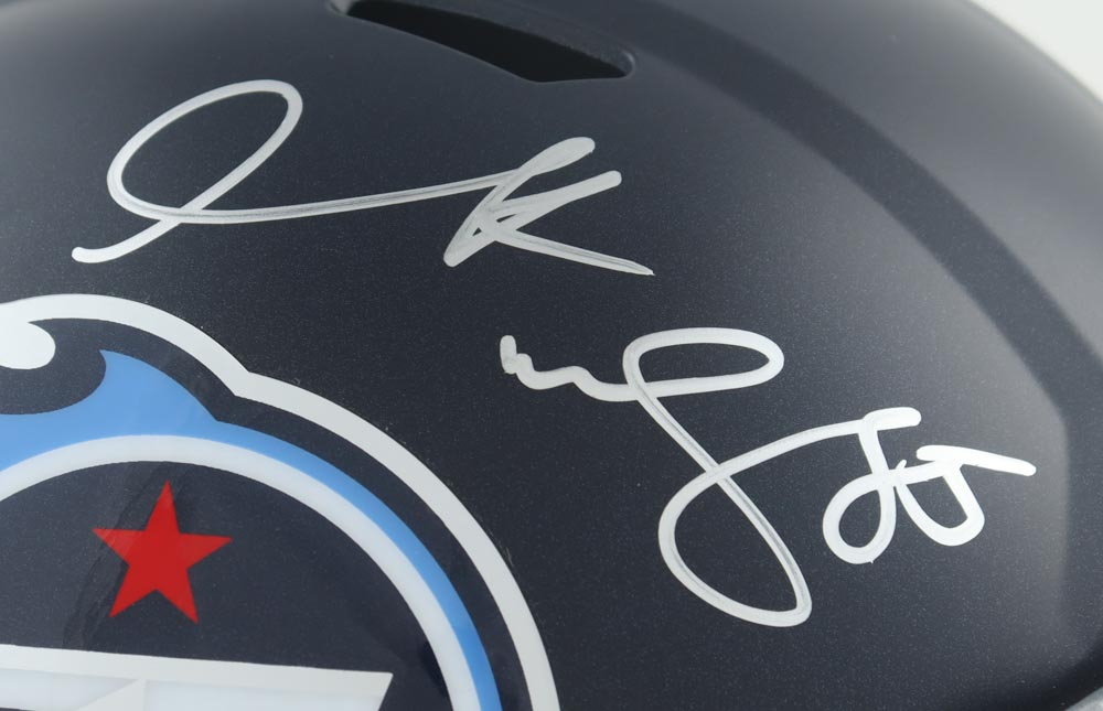 Derrick Mason Signed Titans Full-Size Speed Helmet (Beckett) | Pristine ...