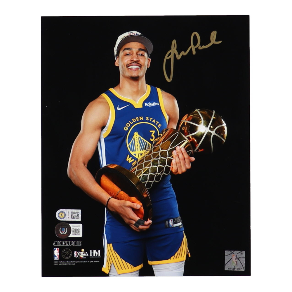 Jordan Poole Signed Warriors 8x10 Photo (Poole & Beckett) | Pristine ...