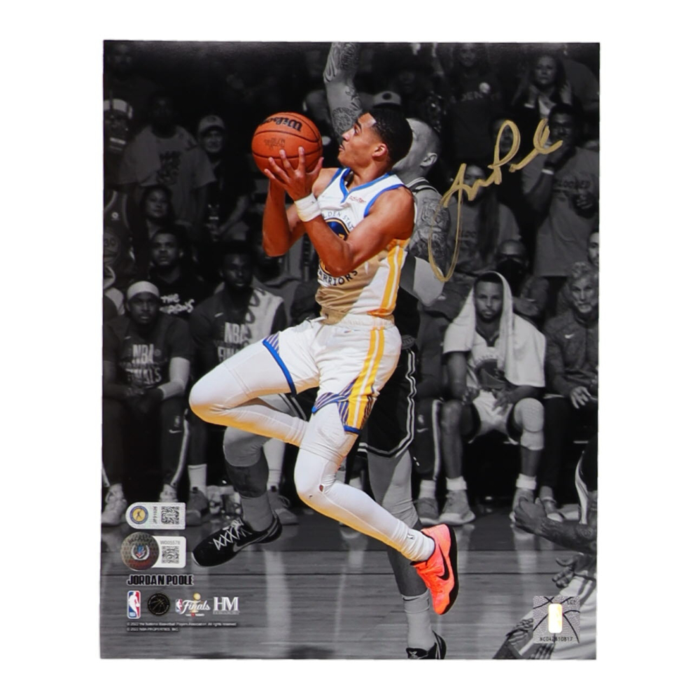 Jordan Poole Signed Warriors 8x10 Photo (Poole & Beckett) | Pristine ...