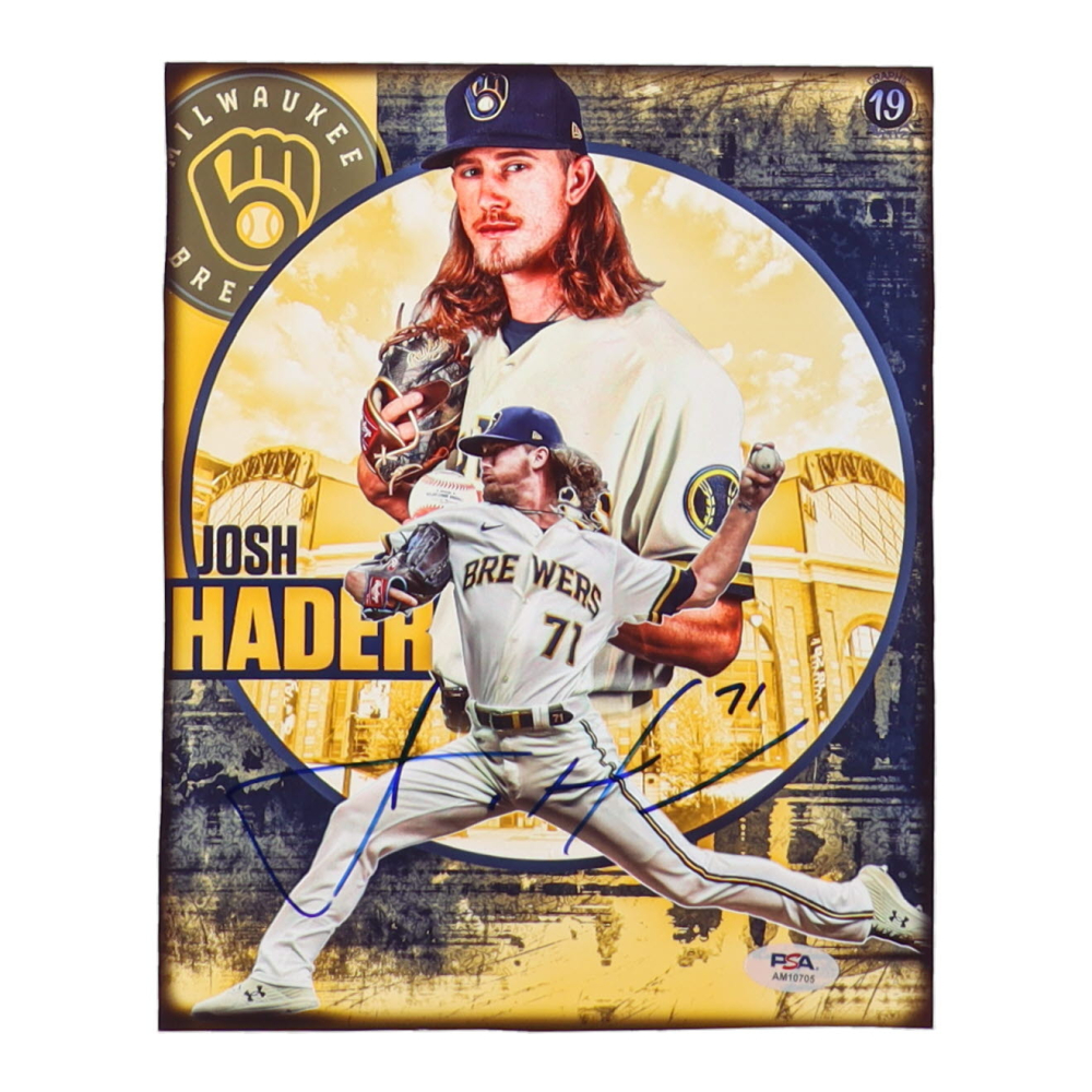 Josh Hader Signed Brewers 8x10 Photo (PSA) | Pristine Auction