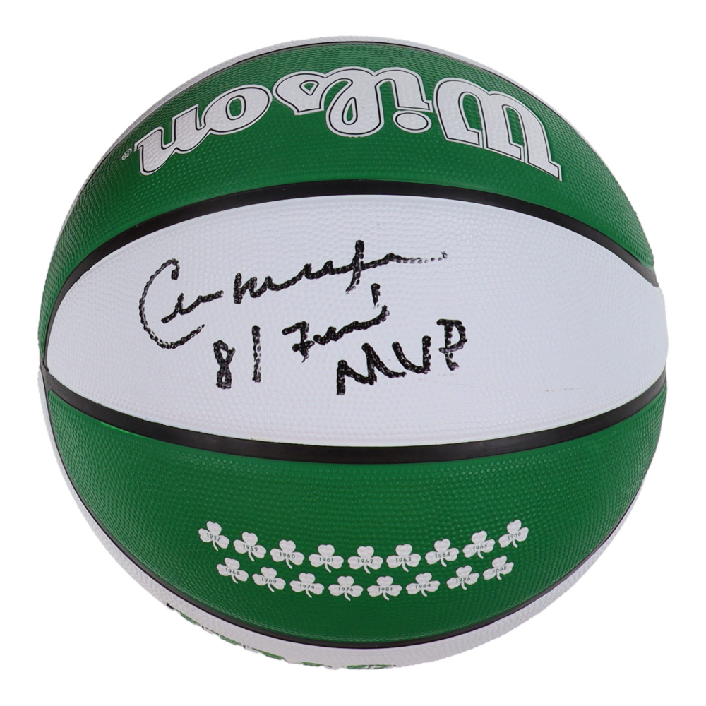 Cedric Maxwell Signed Celtics Logo Basketball Inscribed "1981 Finals ...