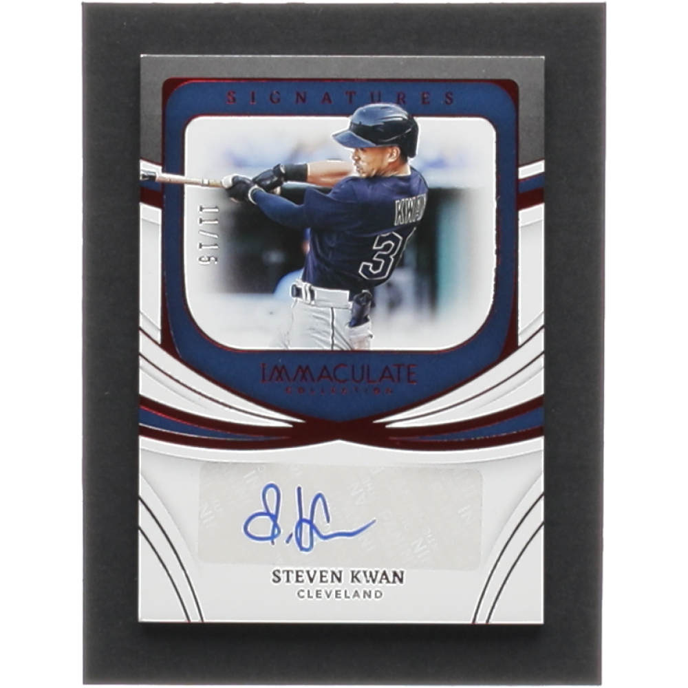 Steven Kwan 2022 Immaculate Collection Immaculate Signatures Red #34 RC ...