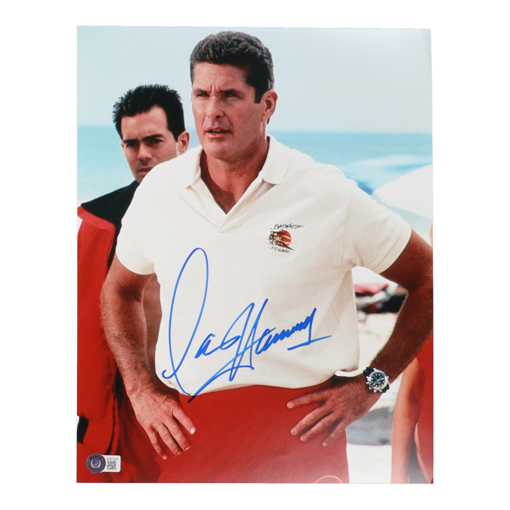 David Hasselhoff Signed "Baywatch" 11x14 Photo (Beckett) | Pristine Auction