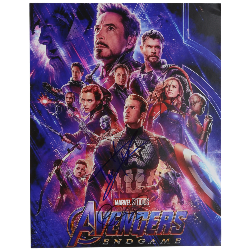 Chris Pratt, Tom Holland & Danai Gurira Signed "Avengers: End Game ...