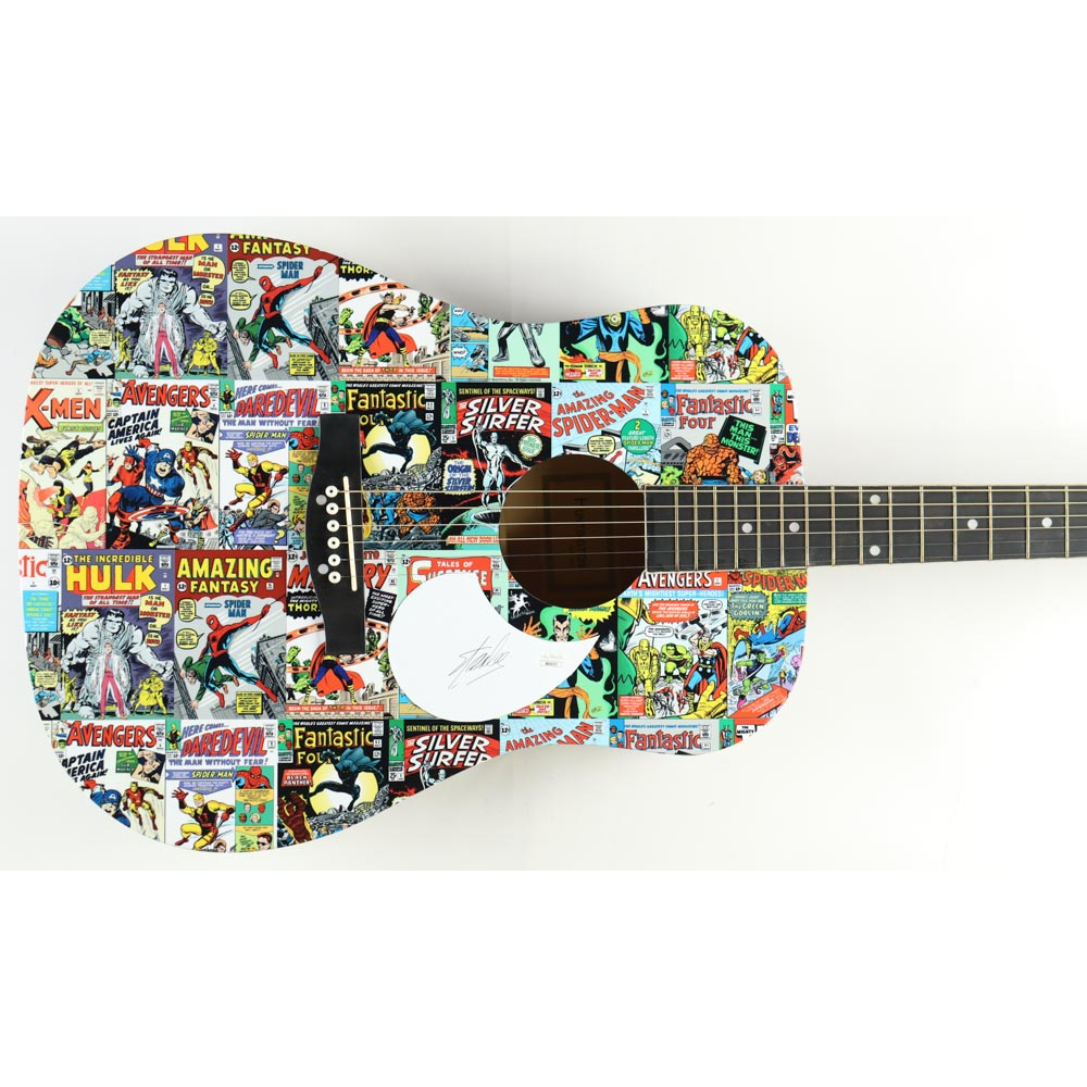 Stan Lee Signed 38" Acoustic Guitar (JSA) | Pristine Auction