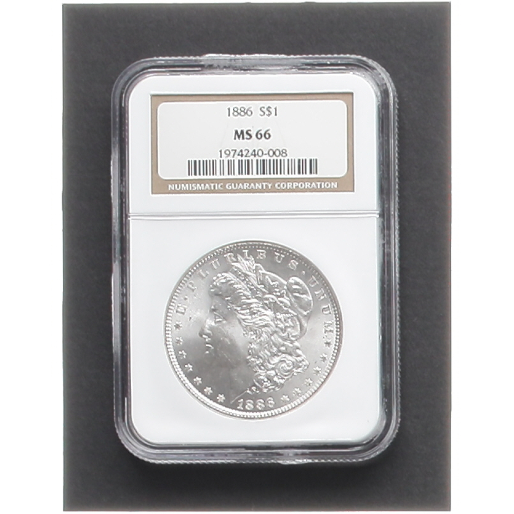 1886 Morgan Silver Dollar (NGC MS66) | Pristine Auction