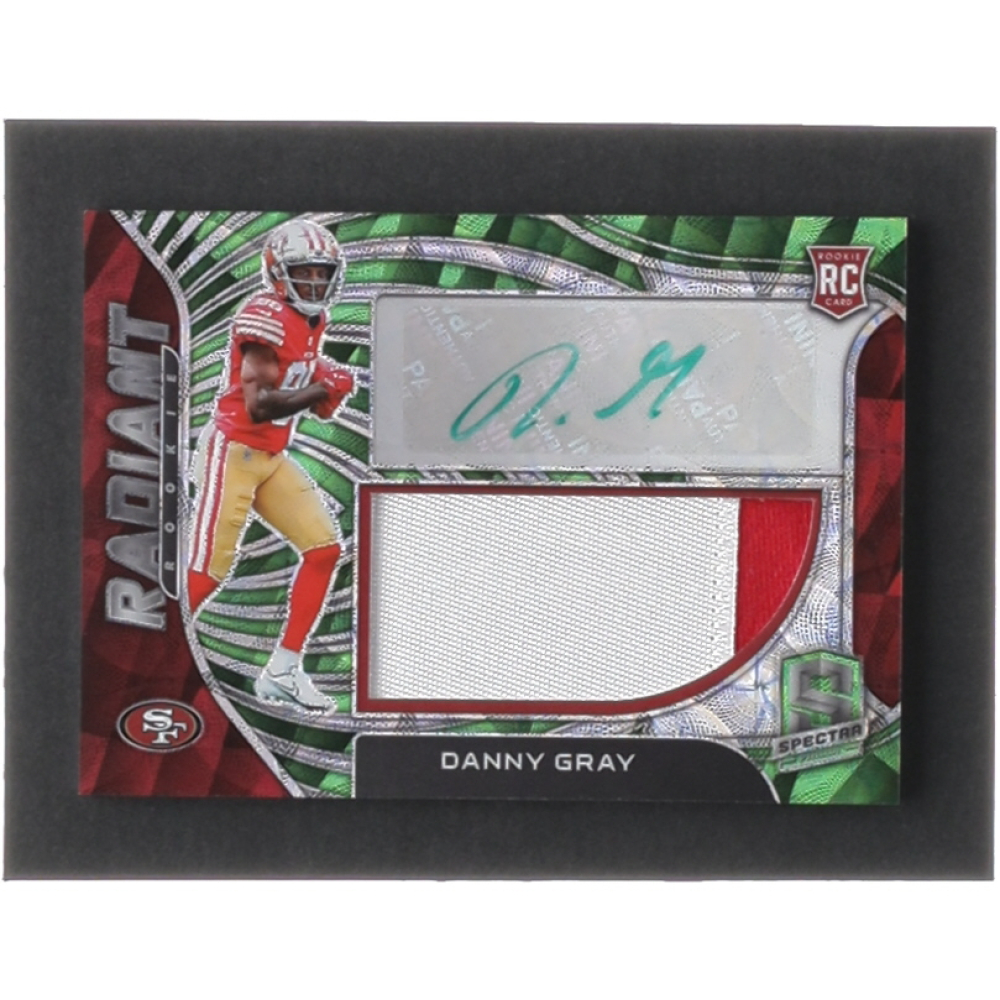 Danny Gray 2022 Panini Spectra Radiant Rookie Patch Signatures Neon ...