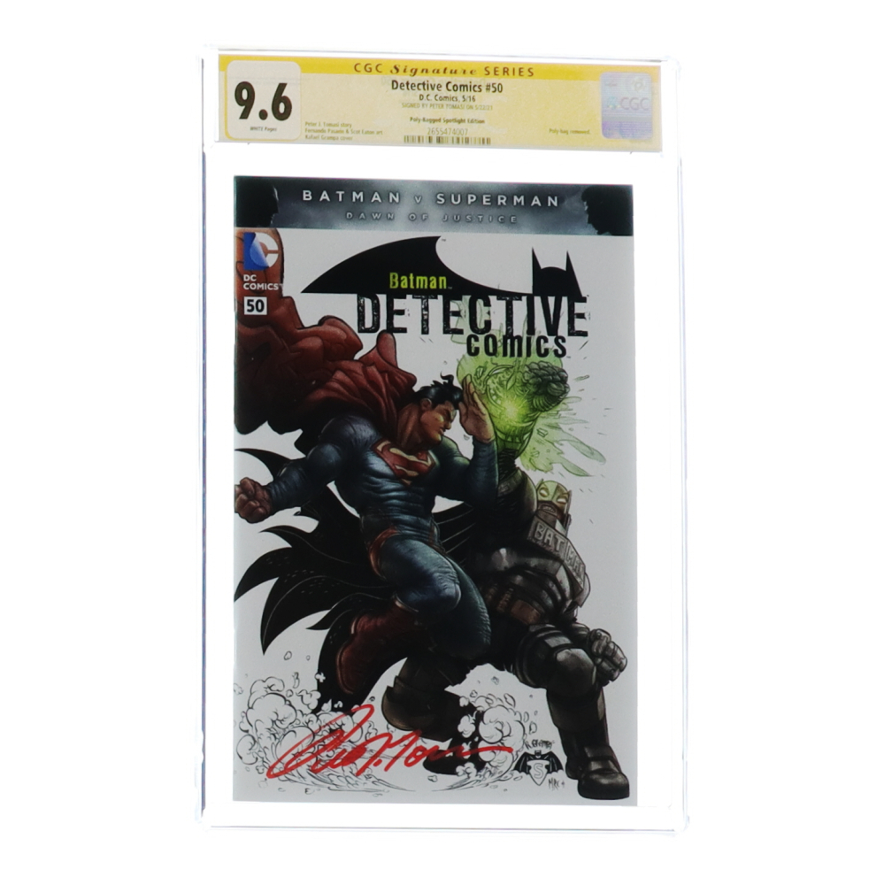 Peter Tomasi Signed 2016 "Detective Comics" #50 DC Comic Book (CGC 9.6 ...