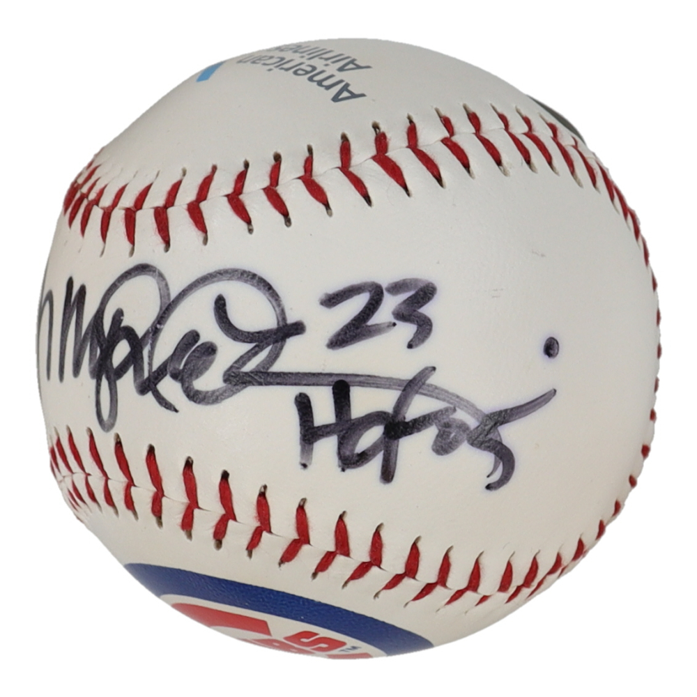Ryne Sandberg Signed Cubs Logo Baseball Inscribed "HOF 05" (Beckett ...