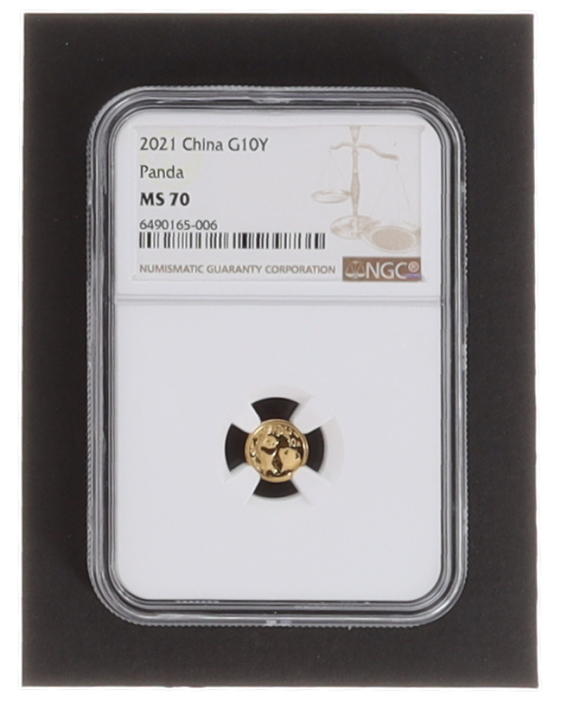 2021 China G 10 Yuan Gold Panda (NGC MS70) | Pristine Auction