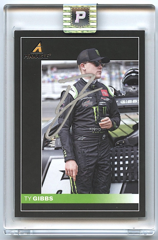 Ty Gibbs Signed 2022 Panini Chronicles Pinnacle #8 (PA Encapsulated ...