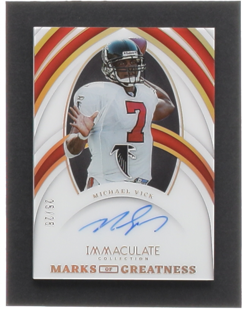 Michael Vick 2022 Immaculate Collection Immaculate Marks of Greatness ...
