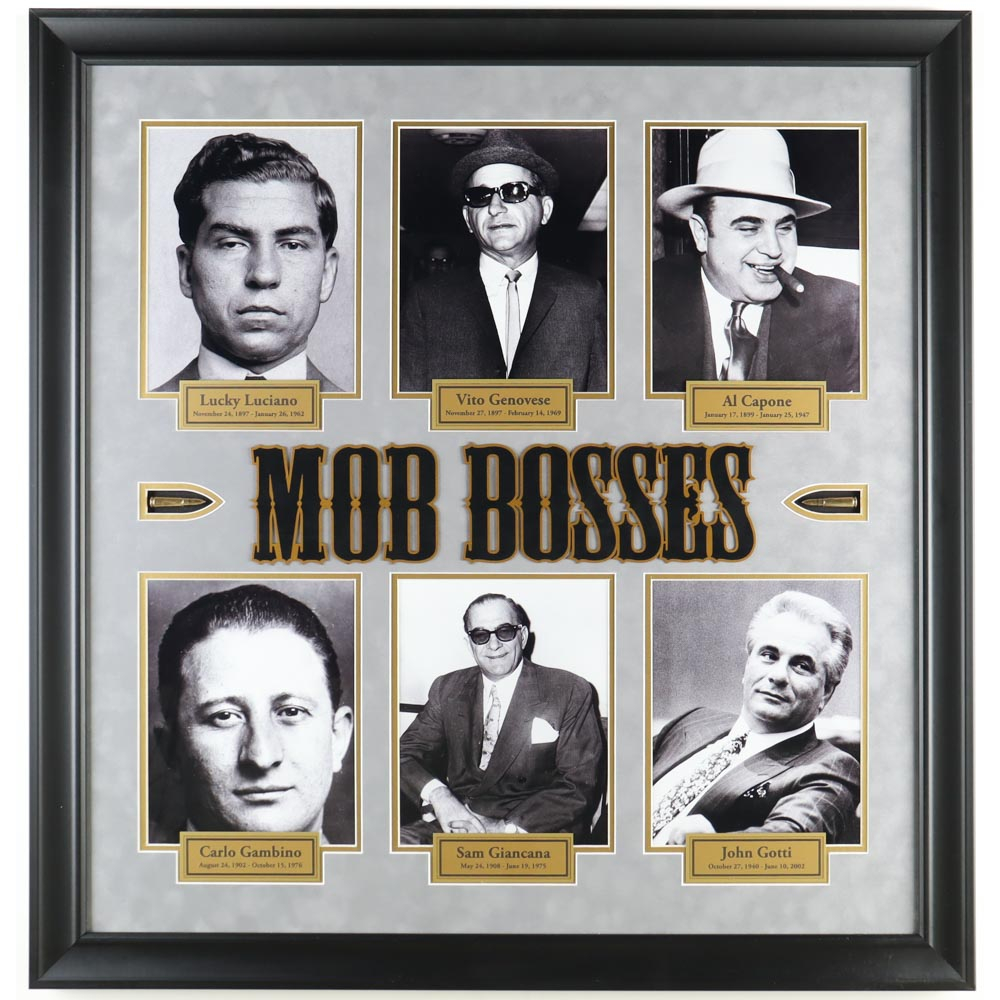 "Mob Bosses" Custom Framed Photo Display | Pristine Auction