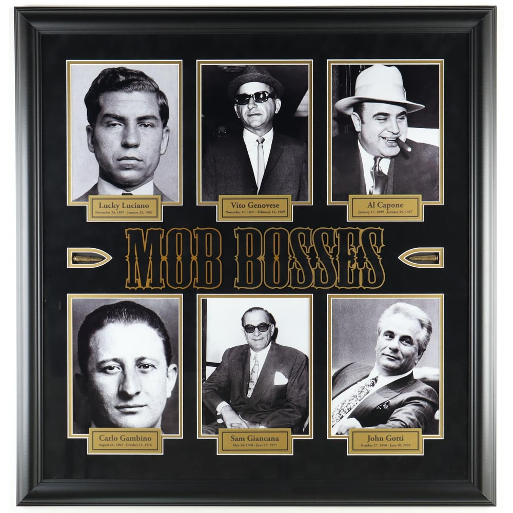"Mob Bosses" Custom Framed Photo Display | Pristine Auction