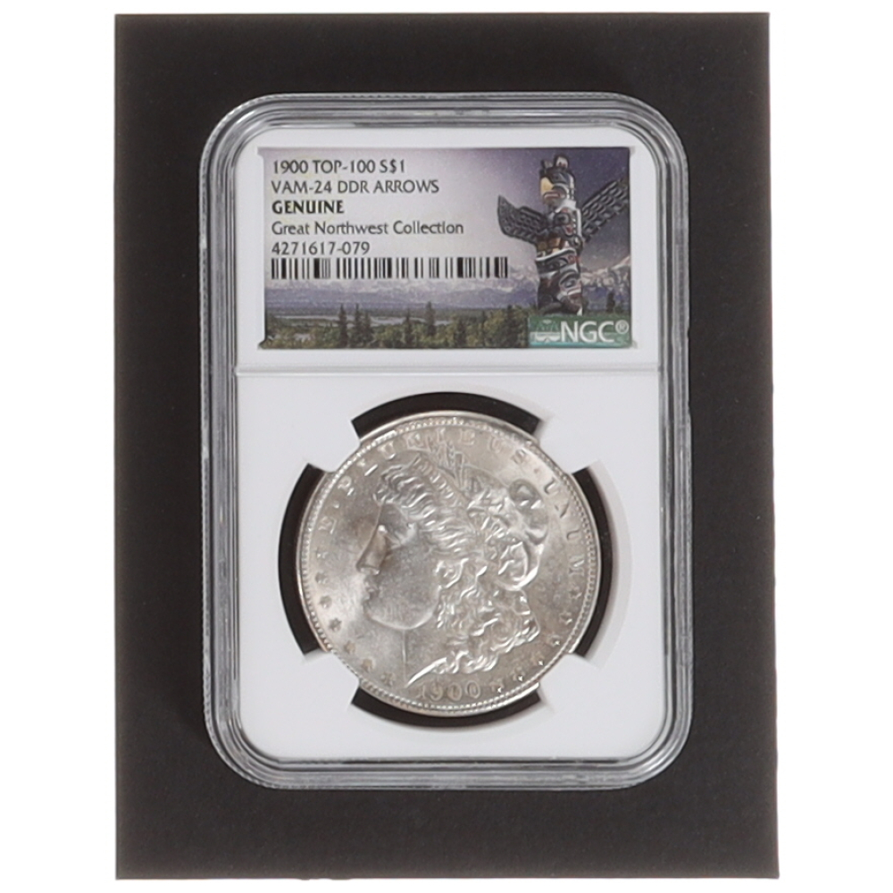 1900 Morgan Silver Dollar - TOP 100 S $1 VAM 24 DDR Arrows - Great Northwest Collection (NGC ...