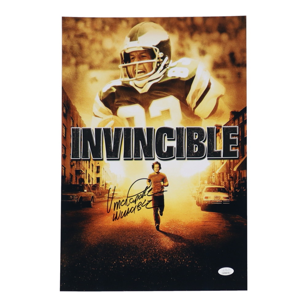 Vince Papale Signed "Invincible" 11x17 Photo Inscribed "Invincible ...