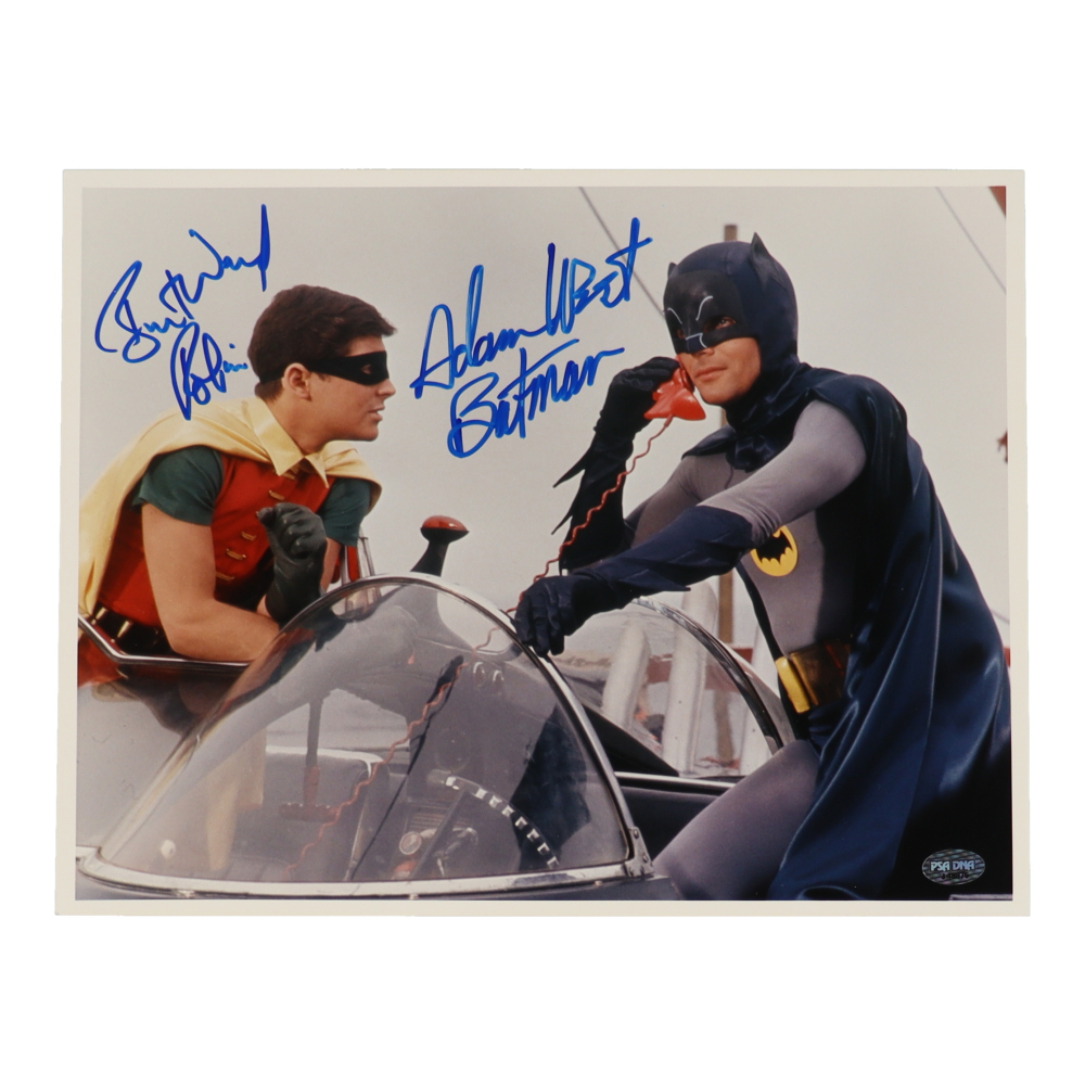 Adam West & Burt Ward Signed "Batman" 11x14 Photo Inscribed "Batman ...