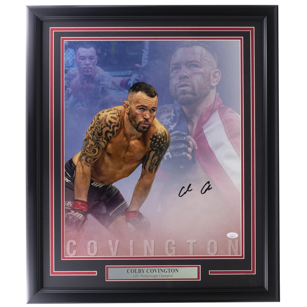 Colby Covington Signed UFC Custom Framed Photo (JSA) | Pristine Auction