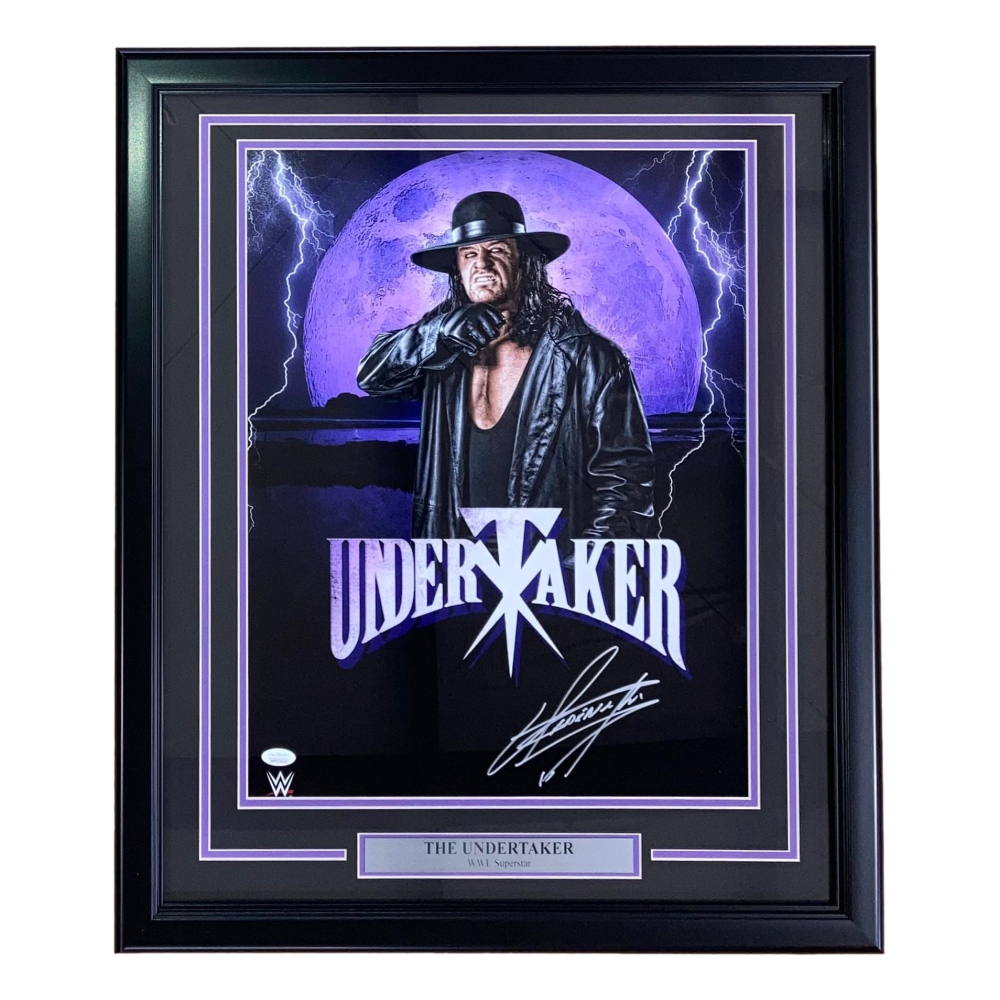 The Undertaker Signed WWE Custom Framed Photo (JSA) | Pristine Auction