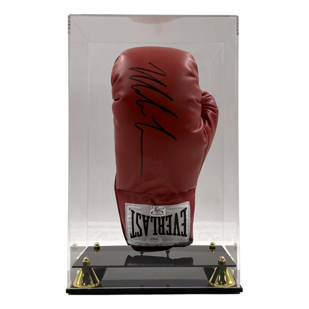 Mike Tyson Signed Everlast Boxing Glove with Acrylic Display Case (JSA ...